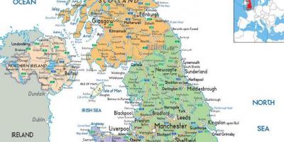 United Kingdom - UK map - Maps United Kingdom - UK (Northern Europe ...